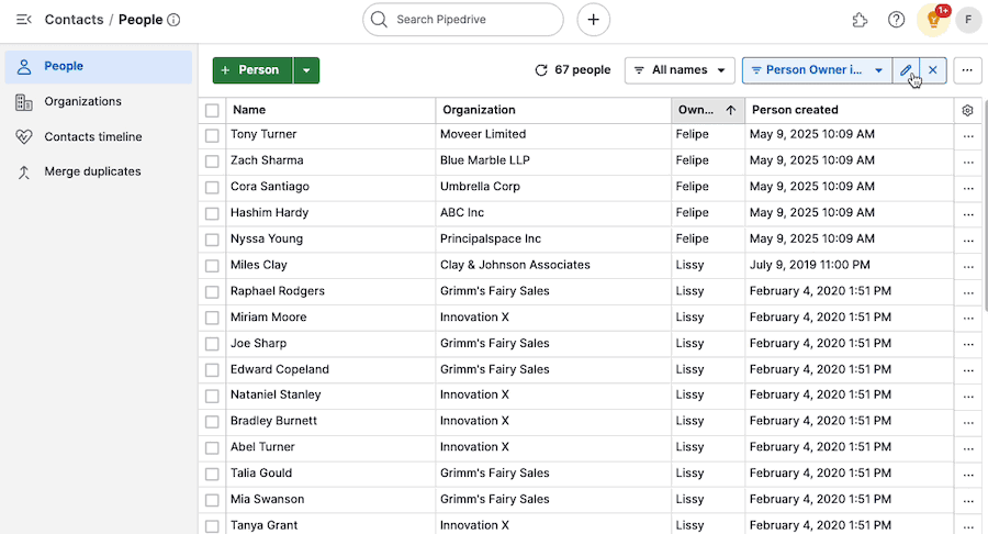 Advanced filtering - Knowledge Base | Pipedrive